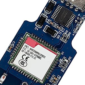 Teyleten Robot SIM800C USB GSM GPRS Wireless Module Quad-Band, 850/900/1800/1900MHz, CH340T USB Chip Support 2G 3G 4G SIM Card USB Communication SMS Data Transmission with Antenna （SIM800C is New）