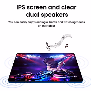 Garsentx 10 Inch Tablet, 6 GB RAM, 256 GB Storage, 1920 X 1200 IPS HD IPS Display, Octa Core Processor, 13 MP Camera, 4G Network Calling 5G WiFi Tablet PC, Bluetooth USB Type C GPS