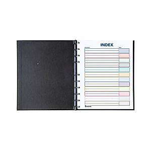 NotePro Undated Daily Planner, Black, 200 Pages,10 3/4 x 8-1/2 Inches