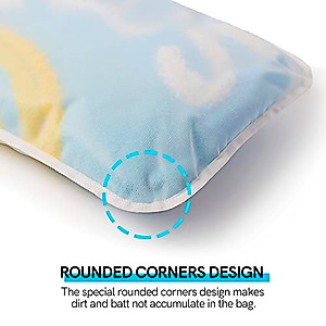 TENRAI Delicates Laundry Bags, Bra Fine Mesh Wash Bag for Underwear, Lingerie, Bra, Pantyhose, Socks, Use YKK Zipper, Have Hanger Loops (White, 1 Large & 1 Medium)