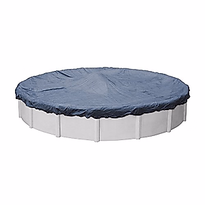 Robelle 4224-4 Premium-Mesh XL Blue Mesh Winter Pool Cover for Round Above Ground Swimming Pools, 24-ft. Round Pool