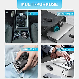 Ssoiew Mini Shaver, Portable Electric Razor for Men, Waterproof & Pocket Size, Wet & Dry, USB Rechargeable, Compact & Portable Travel, Powerful Shaver for Men (Silver)