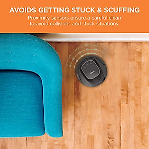 Shark ION R87, Wi-Fi Connected with Powerful Suction, Multi-Surface Brushroll and Voice Control with Alexa Robot Vacuum (RV871), 0.6 qt, Black (Renewed)