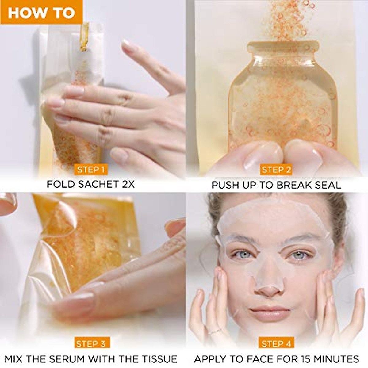 Garnier SkinActive Glow Boost Fresh-Mix Sheet Mask with Vitamin C, for all skin types, 1 count