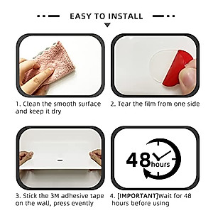 Deelinya 2Pack Acrylic Floating Shelves, Small Adhesive Acrylic Shelves, 9 Inch Sturdy Book Display Shelves for Wall, Bathroom, Kitchen, Bedroom Living Room or Office