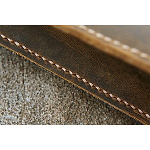 Personalized vintage leather document holder case folder,A4 / letter size leather paper file case organizer portfolio - DH05S