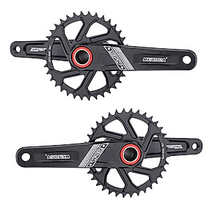 MEROCA Mountain Bike Crank 170mm Cranksets Hollow one-Piece Crankset CNC GXP Direct Mount Crankset 38T Suitable for 9/10/11/12 Speed