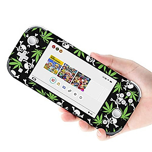 Weed Skulls Stickers Full Wrap Decal Skin Faceplate Protective Stickers Compatible for Nintendo Switch for Switch Lite