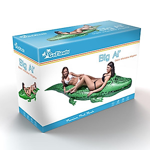 GoFloats BigAl' Giant Inflatable Alligator, Premium Quality and over 11 ft long (for Adults and Kids)