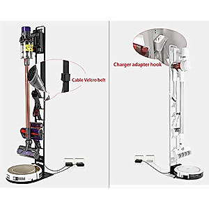 Buwico Stable Cleaner and Sweeper Holder Stand Docking Station Organizer for Dyson Handheld V15 V11 V10 V8 V7 V6 DC30 DC31 DC34 DC35 DC58 DC59 DC62 DC74 Cordless Vacuum Cleaners/Sweeper (Black)