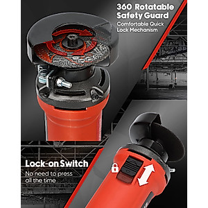 SHALL 3 Inch High-Speed Cut Off Tool, 3.5 Amp Metal Cutter Tool with 3Pcs Multifunctional Cutoff Wheels, 24000RPM Electricl Metal Cutting Tools for Steel, Inox, PVC, Aluminum