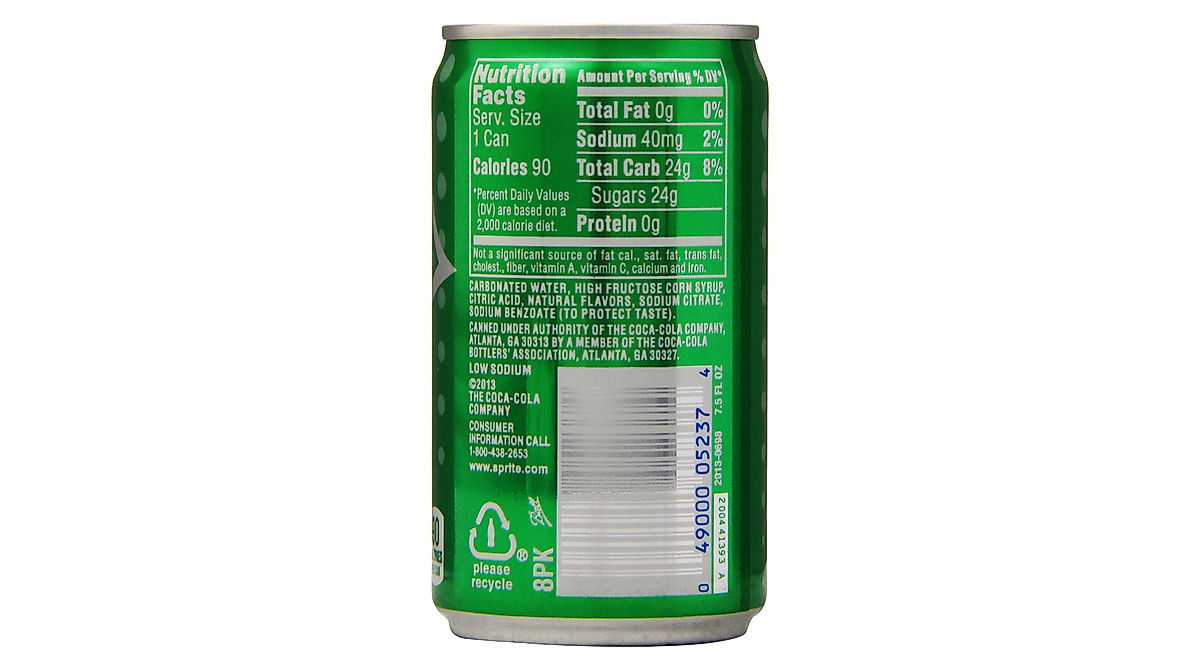 Sprite Lemon-Lime Soda 8 Pack - Caffeine-Free Refreshment