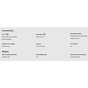 Samsung Galaxy Tab S2 9.7"; 32 GB Wifi Tablet (Black) SM-T813NZKEXAR