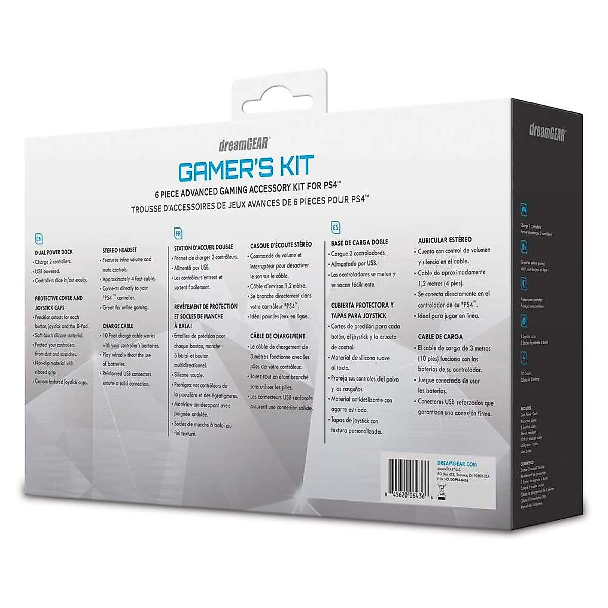 dreamGEAR 6 in 1 Game kit Black PS4