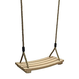 JOXJOZ Outdoor Indoor Curved Wooden Swing Chair Tree for Children Adults