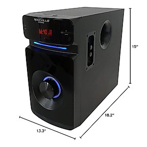 Rockville HTS45 800w 5.1 Channel Bluetooth Home Theater Audio System+Subwoofer