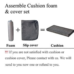 SAMTY Custom Size Bench Seat Cushion Non Slip Kitchen Bench Pad Trapezoid Bay Window Seat Cushions Indoor Furniture