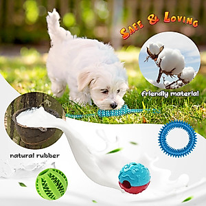 KIPRITII Luxury Puppy Chew Toys - 20 Pack With Rope, Squeaky, and Bite Toys for Teething Small Dogs
