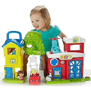 Fisher-Price Little People Toddler Toy Animal Rescue Playset with Lights Sounds Figures & Vehicles for Pretend Play Kids Ages 1+ Years​ (Amazon Exclusive)