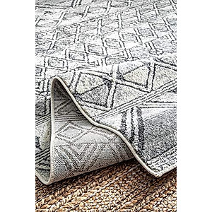 nuLOOM Teresa Moroccan Area Rug, 4' x 6', Grey