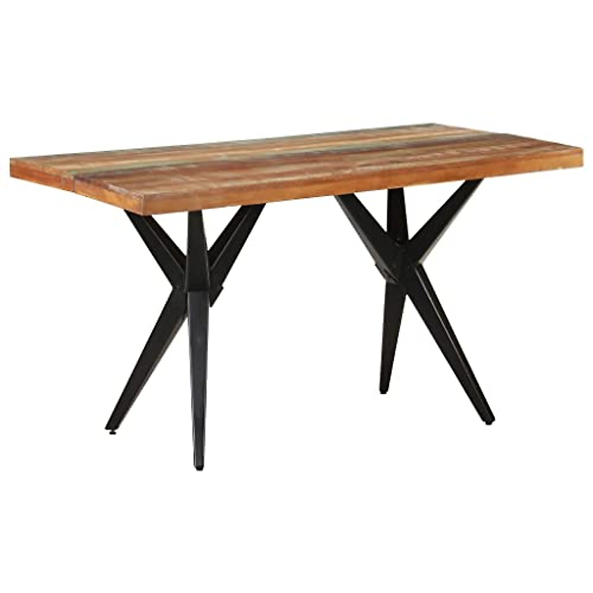 Industrial Design Dining Table Casual Pub,Bar Laptop Table,Modern Studio Dining Table,homeoffice Desk,Dining Table 55.1"x27.6"x29.9" Solid Reclaimed Wood