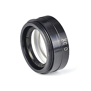 HAYEAR 0.3X Stereo Microscope Auxiliary Barlow Objective Lens for 0.7X-4.5X Objective Lens