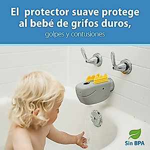 Dr. Brown’s CleanUp Dino-Soft Baby Bath Spout Cover, Soft and Safe on Tub Faucet, Toddler Bathtub Safety for Kids, BPA Free, Certified Plastic Neutral