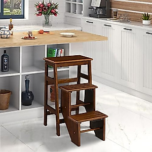 Niko Folding 30" Step Stool - Cappuccino