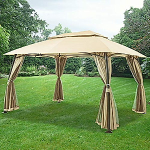 Garden Winds Replacement Canopy Top Cover for Barton 10 x 13 Gazebo - Riplock 350
