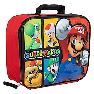Super Mario Brothers Retro Video Game Insulated Lunchbox