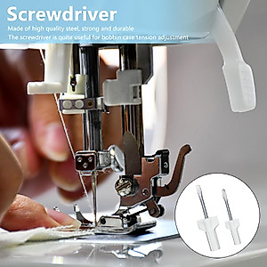 Essential Sewing Machine Cleaning Kit 12Pcs Includes Durable Tweezers Double Headed Lint Brush 4Pcs Short Screwdrivers,Seam Rippers|Sewing Machine Repair Tools for Sewing Lover Maintain Daily Needs