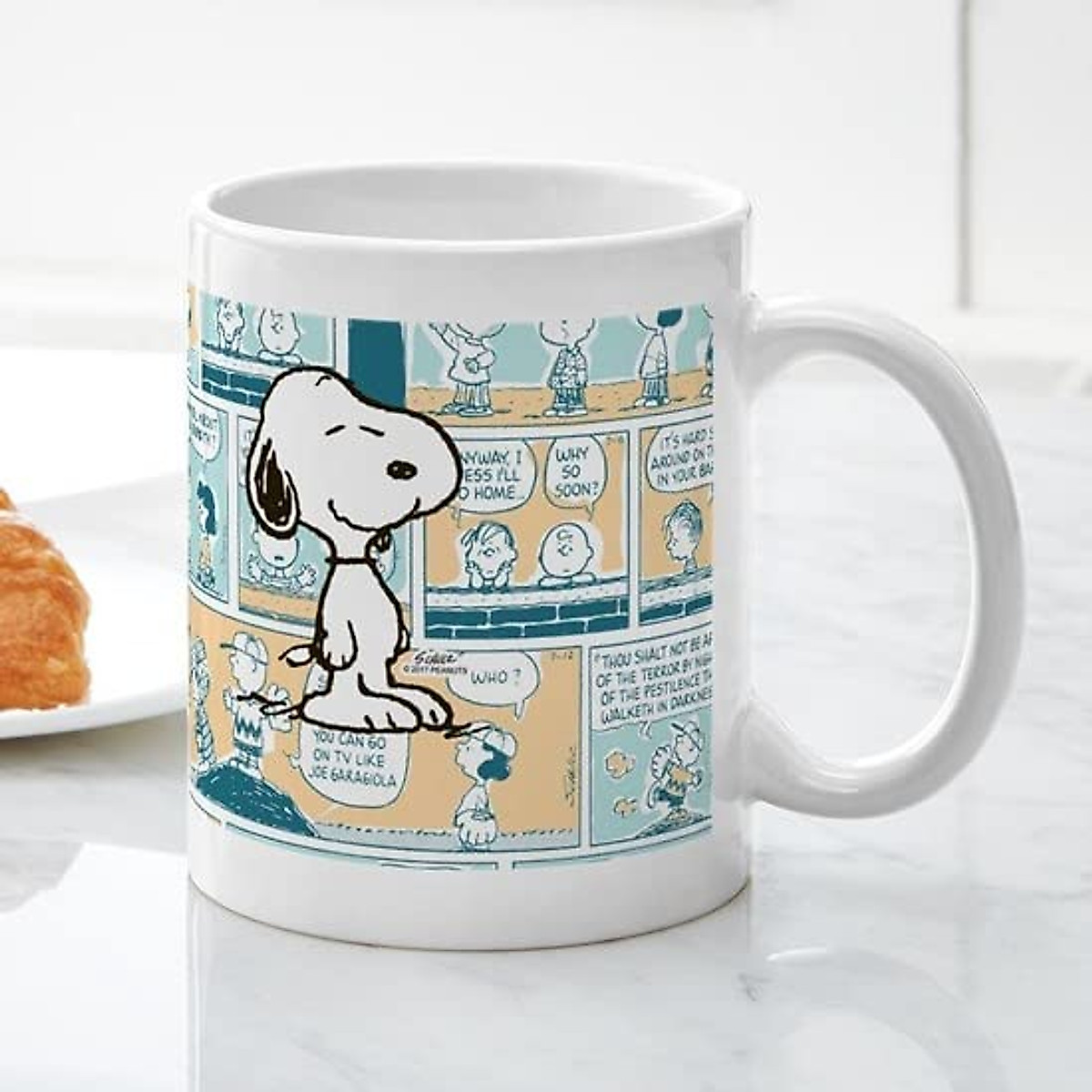 CafePress Peanuts Snoopy Comic Strip Ceramic Coffee Mug, Tea Cup 11 oz