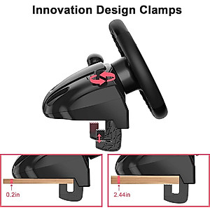 DOYO Game Racing Wheel with Pedals, 270° Steering Wheels PC with Vibration Feedback, Racing Steering Wheel compatible with PS4, Xbox Series X/S, Xbox ONE/360, PS3, Android, Real Racing Simulator