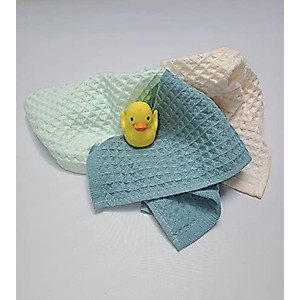 Premium Quality Washcloths - Fast Drying, High Absorbency, 100% Cotton, Luxurious Waffle Design