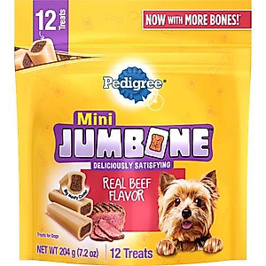 Pedigree Mini Jumbone, Real Beef Flavor (Pack of 2)