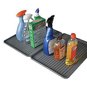 Real Home Innovations Deluxe Under Cabinet Spill Tray, Gray