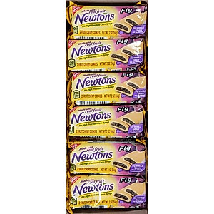 Newtons Soft & Fruit Chewy Cookies, (2 Cookies Per Pack) Fig, 24 Oz (Pack of 12)