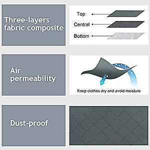 6 Pack 90L Clothes Storage & 4 Pack Underbed Storage Bags, Clothes Storage Bins Foldable Closet Organizers with Durable Handles with Clear Window for Clothes Pillow Blankets Bedding