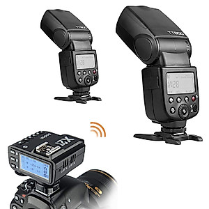 Godox 2X TT600 HSS 2.4G Wireless Master/Slaver Flash Speedlite & Receiver Godox X2T-N Remote Trigger Transmitter Kit Built-in Godox X System Compatible for Nikon Cameras