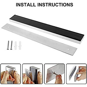 G.a HOMEFAVOR Stainless steel Magnetic Knife Holder 16-Inch Magnetic Knife Strip for Tidy Kitchen