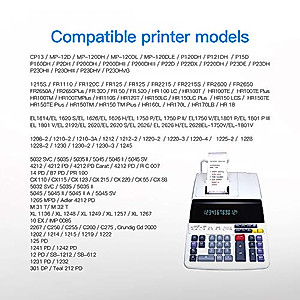 LxTek Replacement for IR40T IR-40T CP13 MP-12D Calculator Ink Roller Printer Ribbons use with Canon, Sharp EL-1750V, EL-1801V (Black/red, 10-Pack, Individually Sealed)