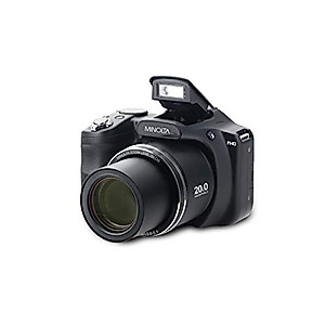 Minolta 20 Mega Pixels High Wi-Fi Digital Camera with 35x Optical Zoom, 1080p HD Video & 3" LCD, Black (MN35Z-BK)