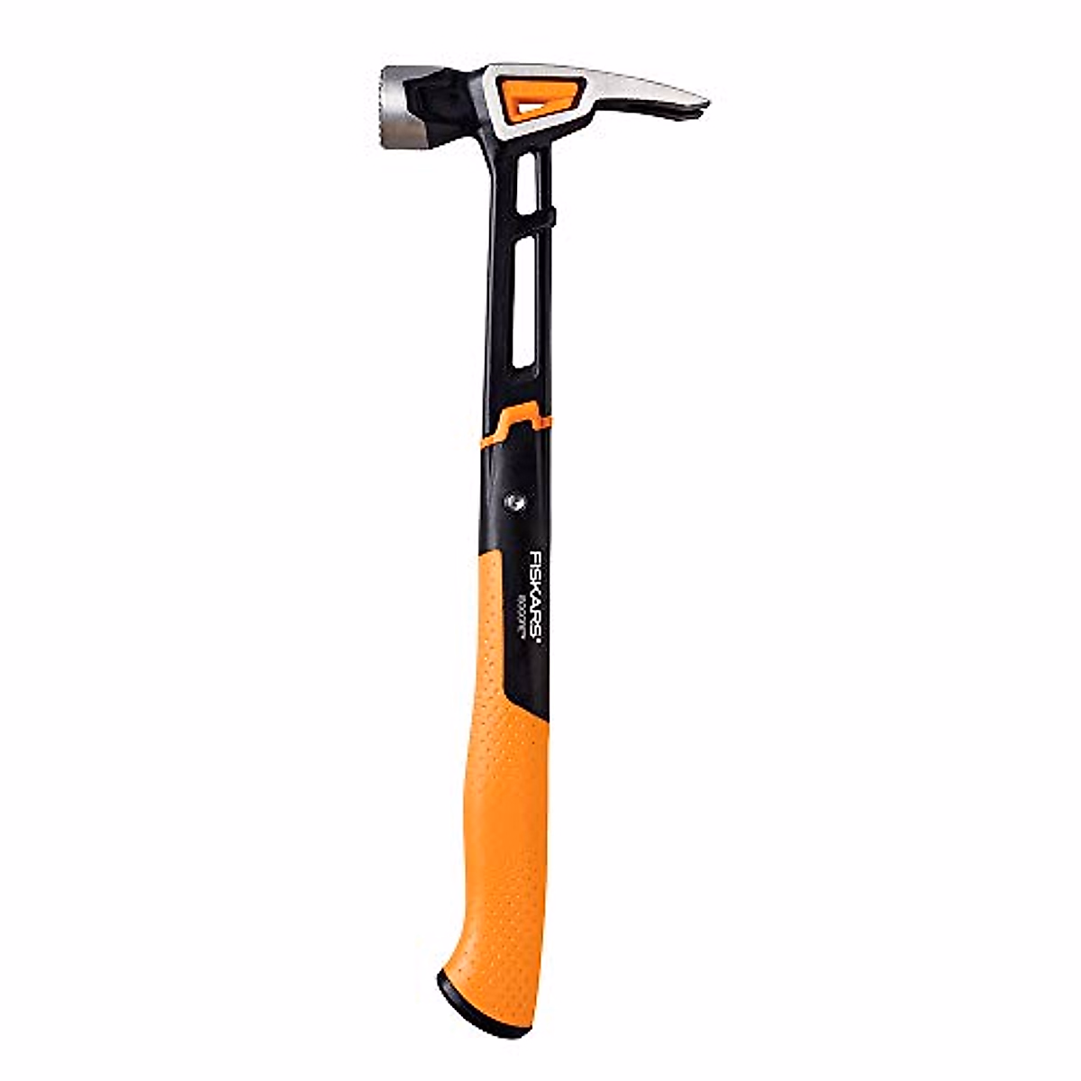 Fiskars IsoCore 22 oz Milled-Face Framing Claw Hammer, with Shock Reduction, 16 in