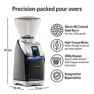 Baratza Virtuoso+ Coffee Grinder ZCG587BLK, Black