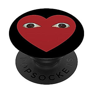 Weirdcore Aesthetic Weird Heart With Human Eyes Oddcore PopSockets Standard PopGrip