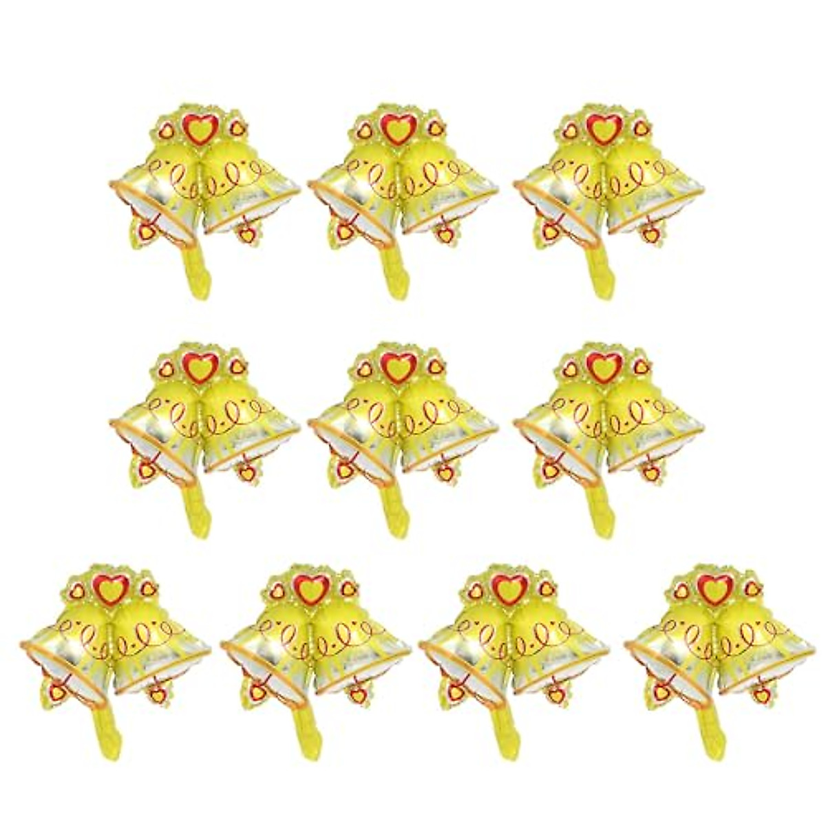 10 Piece Mini Foil Balloon Pack Christmas Balloons Great For NewYear Holiday Parties And Decor Christmas Decorations Foil Balloons Festive Party Mini Christmas Tree Hanging Ornament