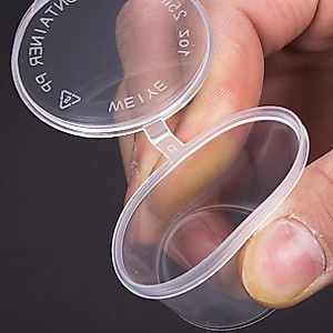 WellieSTR 500 PACK 35ml Mini Plastic Disposable Portion Cups With Lids