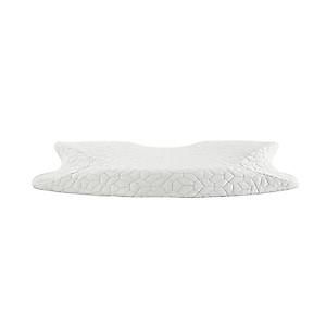 Sleep Philosophy Angel Winged Contour Cervical Memory Foam Pillow, for Back Stomach, Ergonomic Neck Support with Super Soft Removable Rayon from Bamboo Cover White, 27.5" L x 13" W x 4.5" H