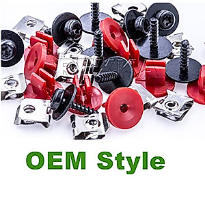 Rexka 10 Sets T30 Engine Splash Shield Guard Undertray Cover Screws Bolt Nut Clip Kit Compatible with Ford Focus Fusion Escape Explorer C-Max Transit Connect Lincoln MKC