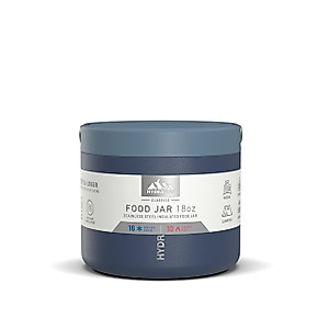 Hydrapeak 18oz Stainless Steel Vacuum Insulated Thermos Food Jar | Kids Thermos for Hot Food and Cold Food, Wide Mouth Leak-Proof Soup Thermos for Adults, 10 Hours Hot and 16 Hours Cold (Navy)